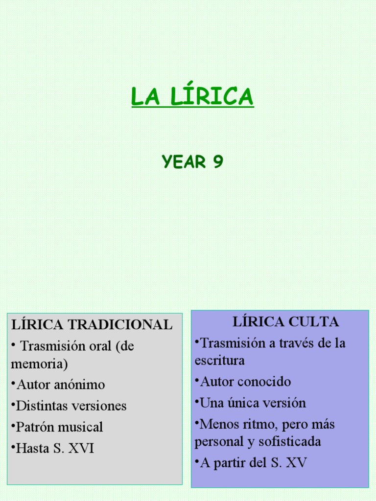 La Lírica y La Métrica Esplicado. | PDF | Sonetos | Rima