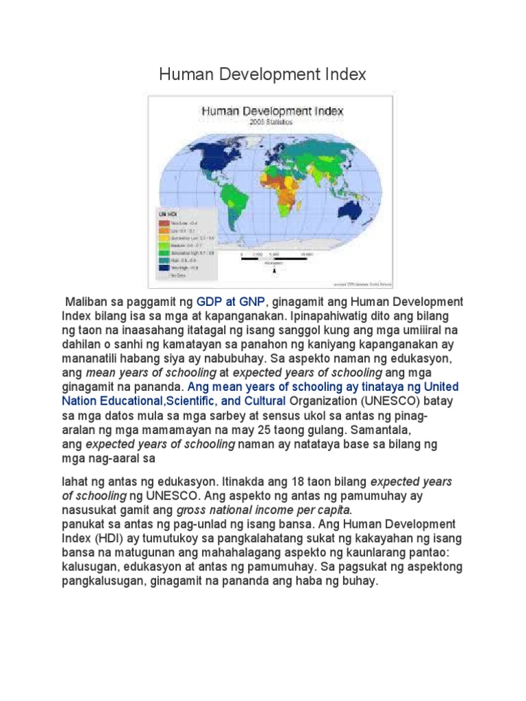 Human Development Index | PDF