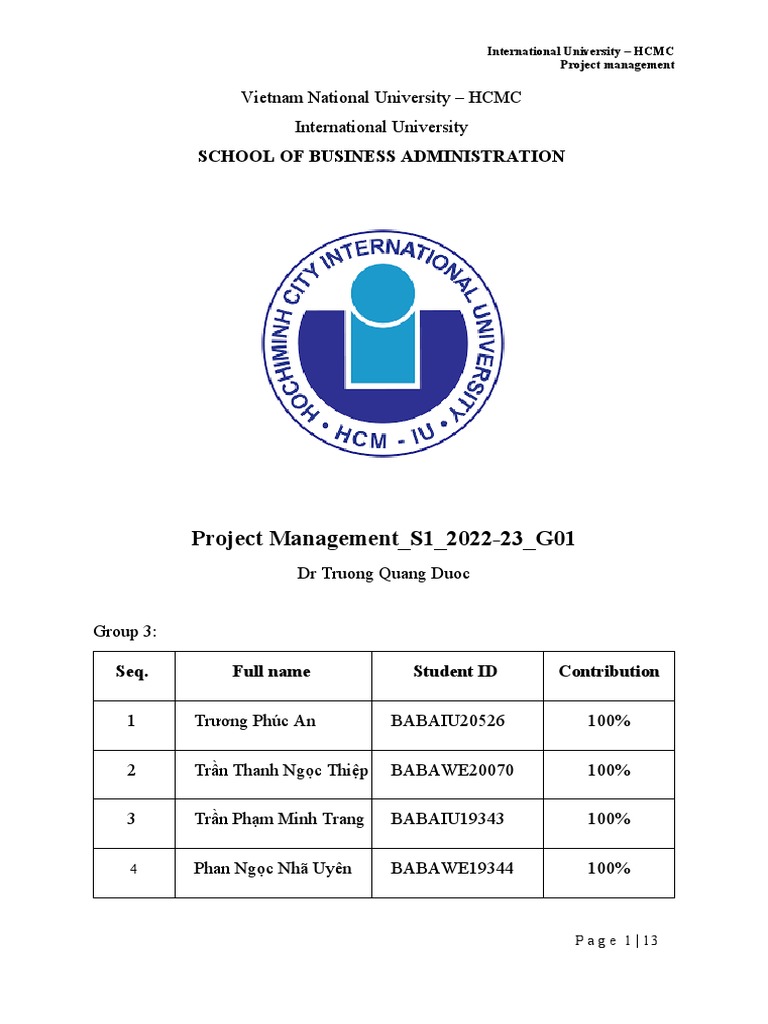 Assignment 11 Chapter 11 - Group 3 | PDF | Project Management