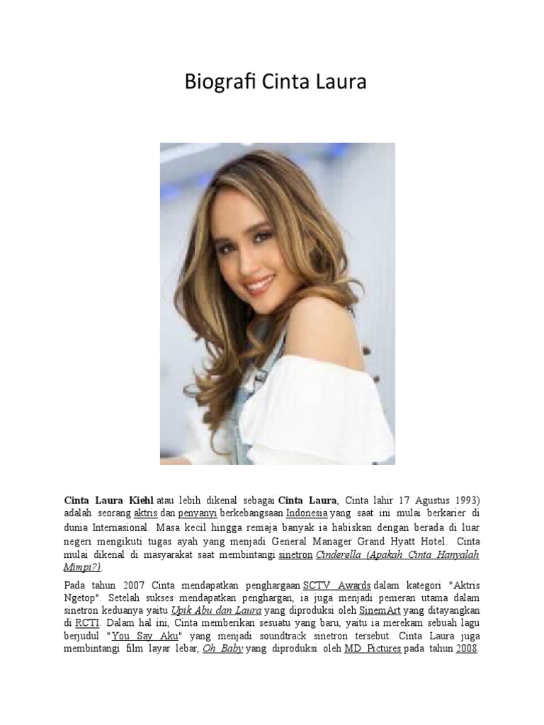Biografi Cinta Laura | PDF