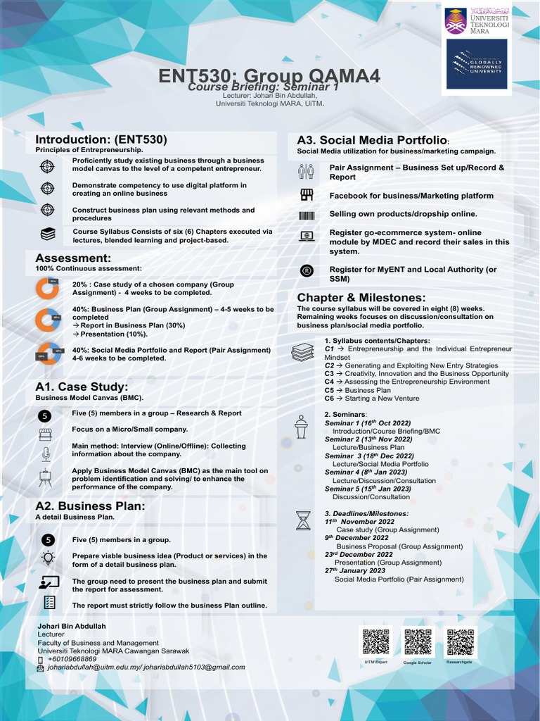 ENT530 - Briefing and Plan | PDF