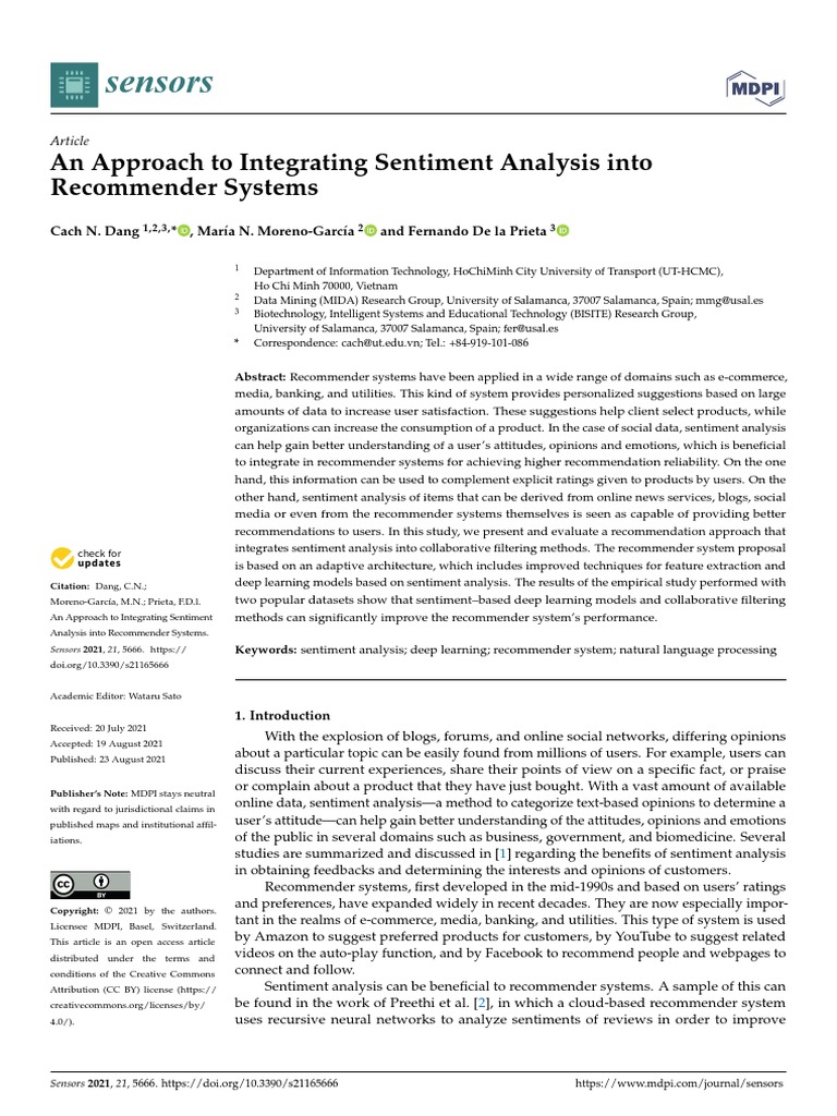 14 - An Approach To Integrating Sentiment Analysis Into Recommender ...