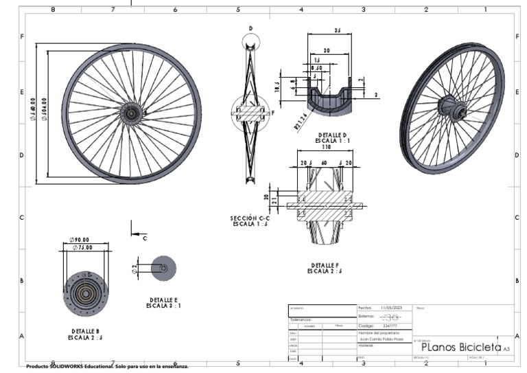PLanos Bicicleta | PDF