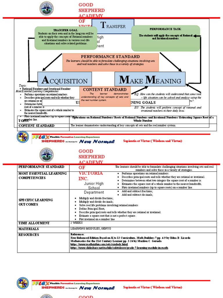 Lesson Plan W3 | PDF | Numbers | Rational Number