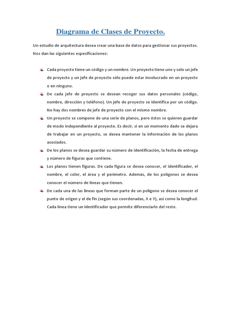 Ejercicio - Diagrama de Clases Proyecto - Solucion | PDF