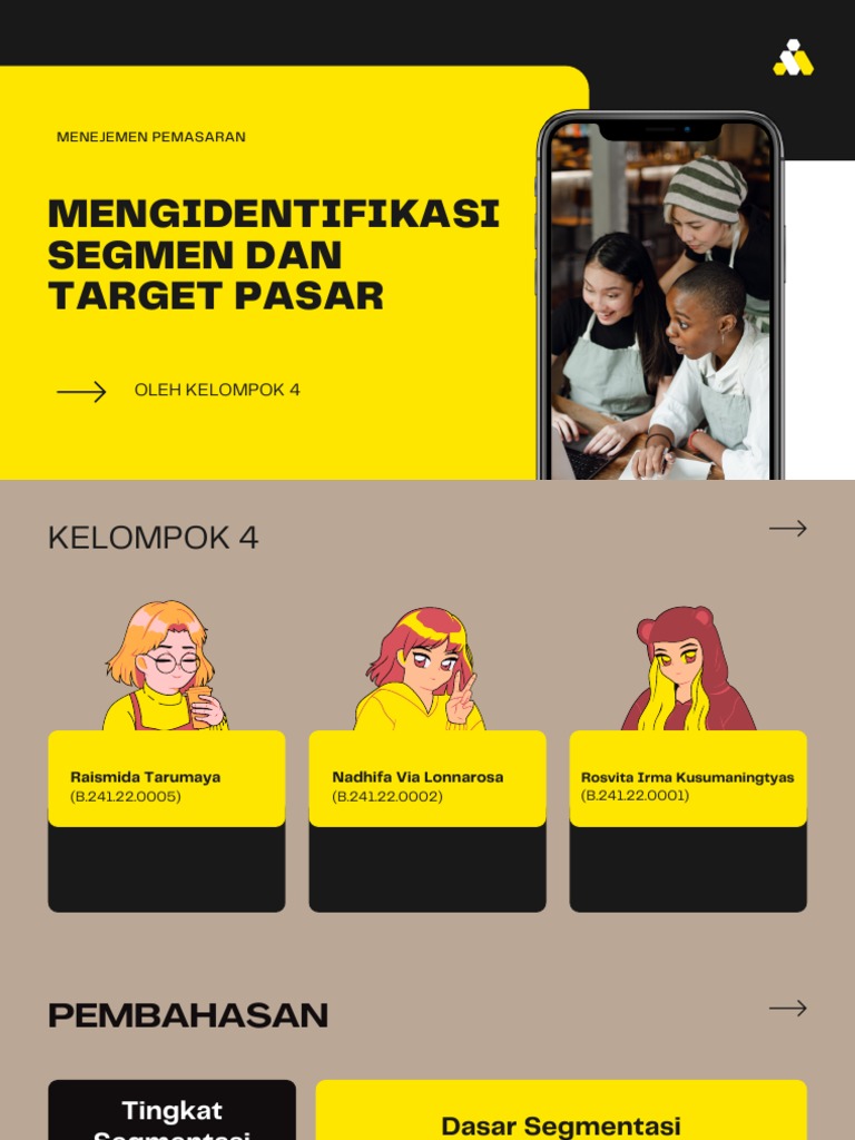 Segmentasi dan Target Pasar Kelompok 4 | PDF