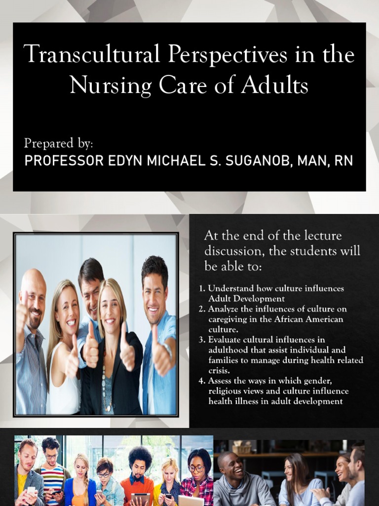 Transcultural Perspective in Nursing Care For Adults PDF | PDF | Self ...