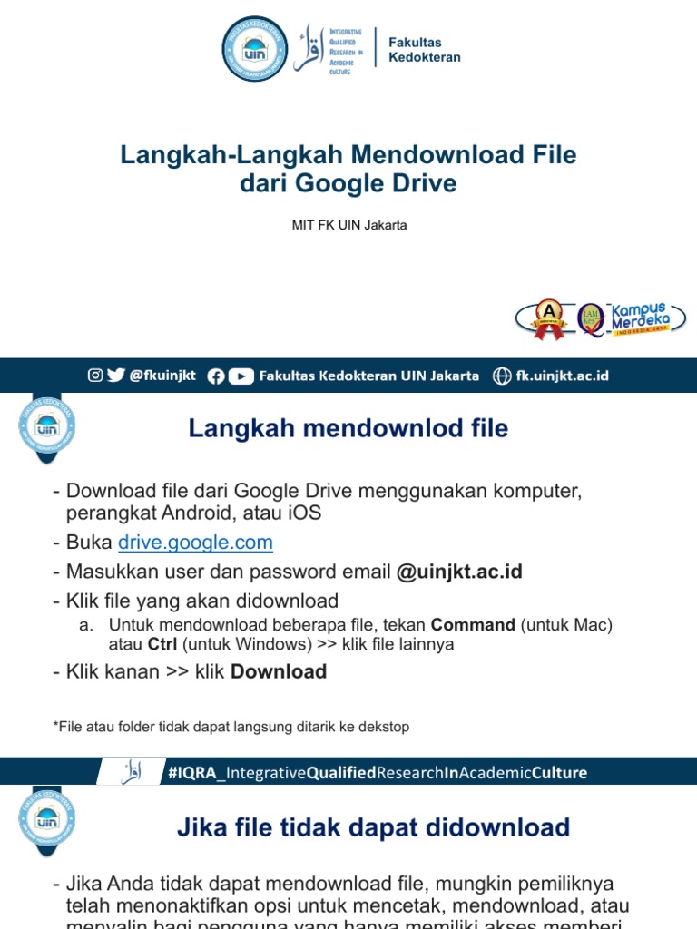 Cara Mendownload File Gdrive PDF | PDF
