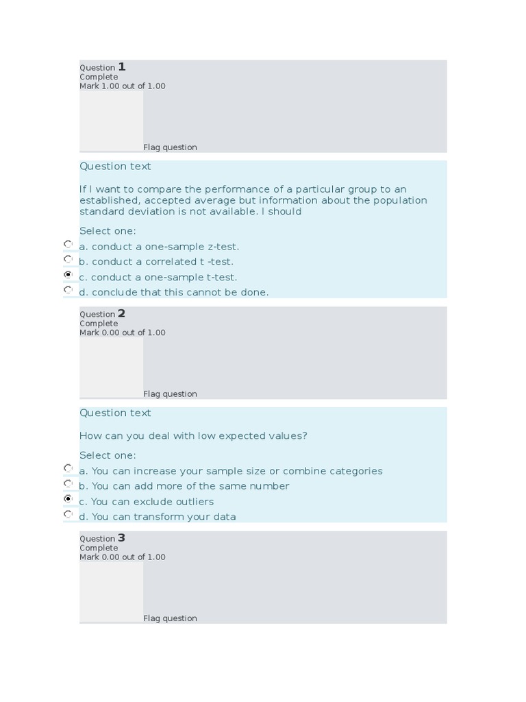 Quantitative Methods FINAL EXAM | PDF | Statistics | Student's T Test