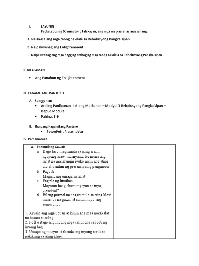 lesson plan arceo arceo | PDF
