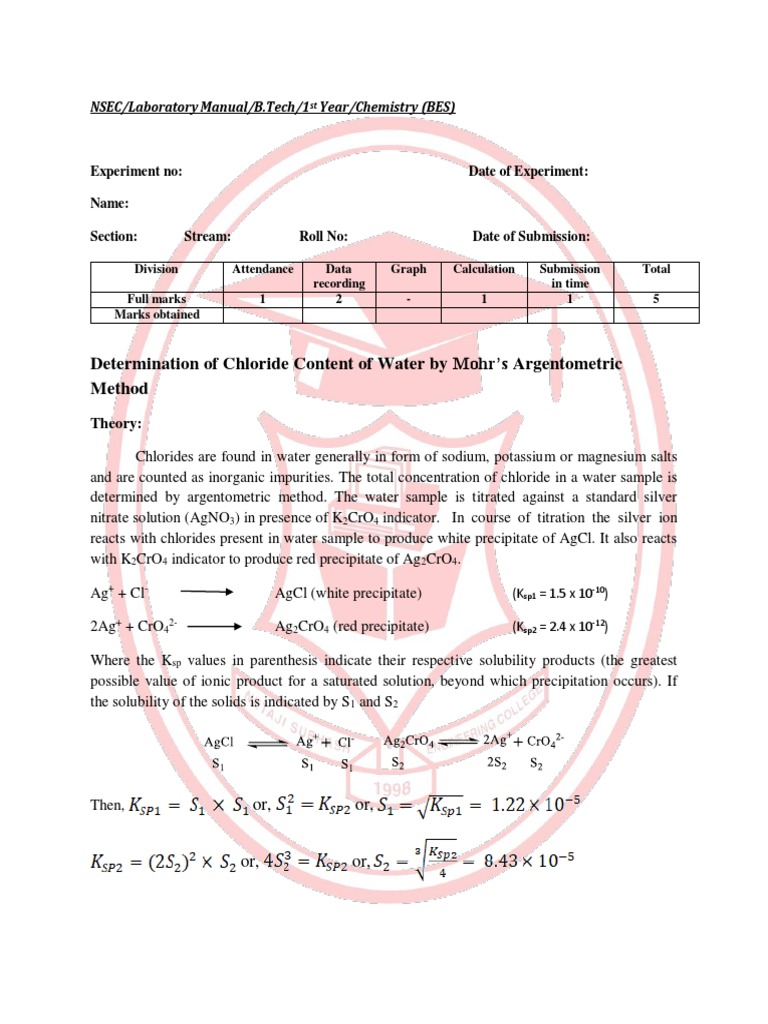 Argentometry | PDF | Precipitation (Chemistry) | Titration