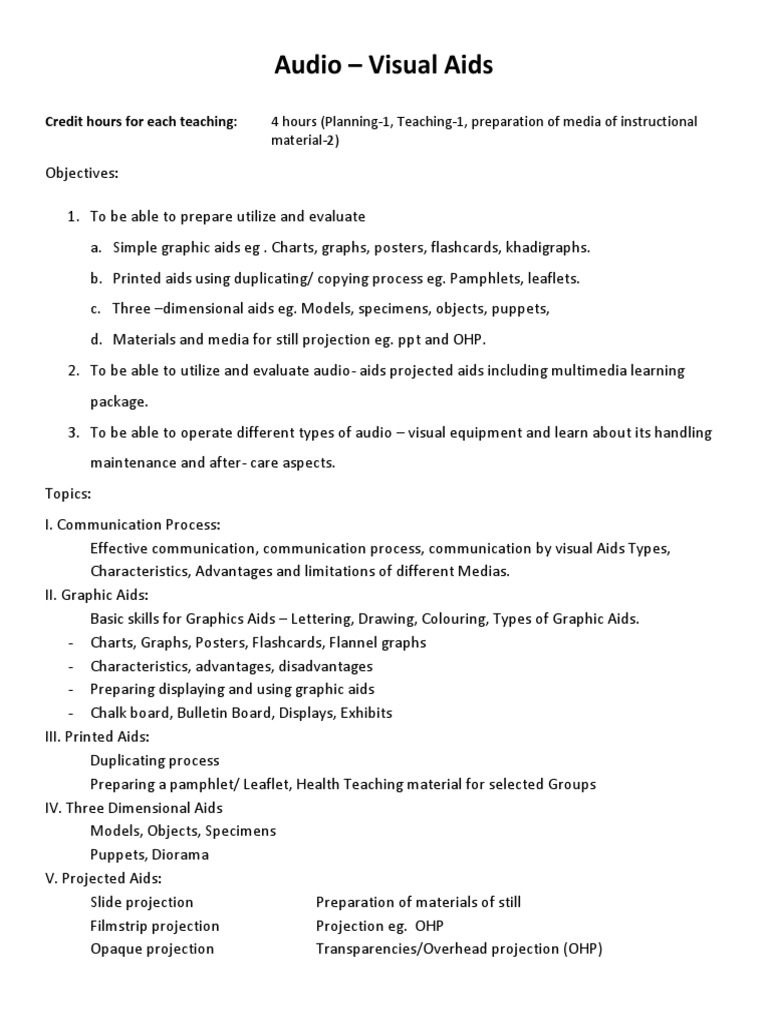 A V Aids - 1 | PDF | Color | Typography