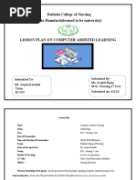 Lesson Plan On Nebulization | PDF | Medical Treatments | Clinical Medicine
