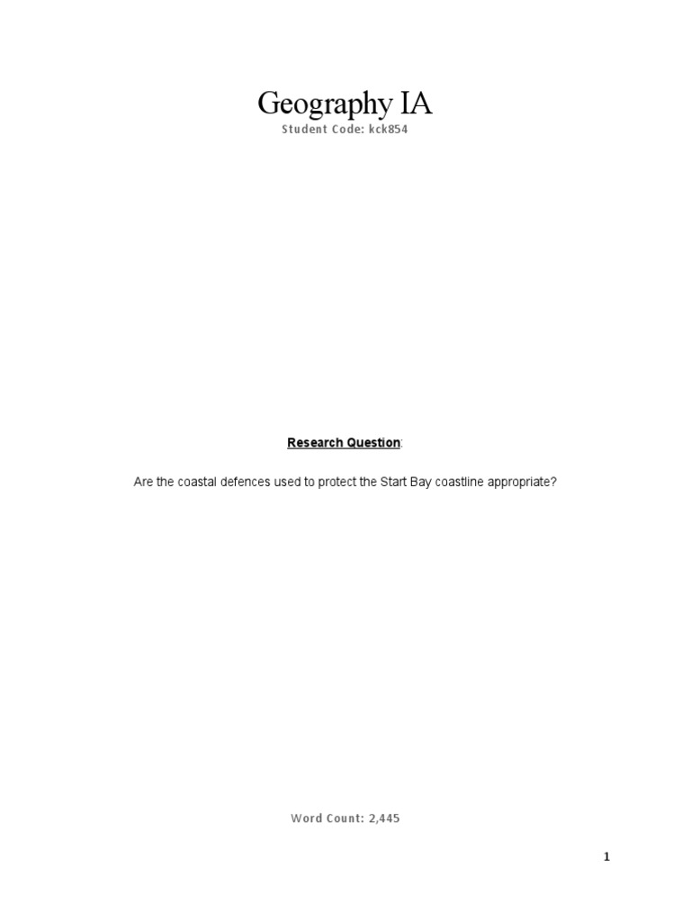 Coastal Defences of Start Bay | PDF | Erosion | Beach