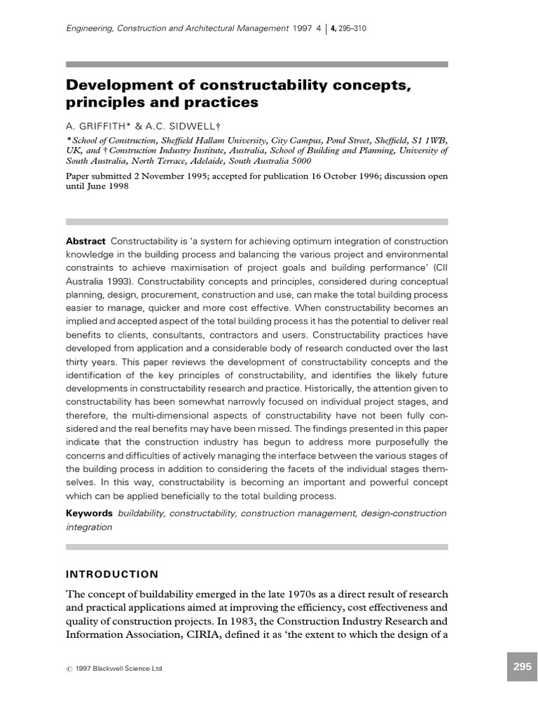 Buildability Further Reading 2 PDF | PDF | Design | Project Management