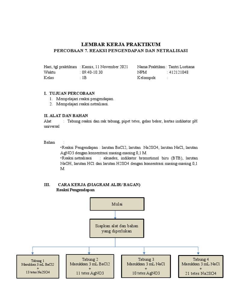 Netralisasi Dan Pengendapan | PDF