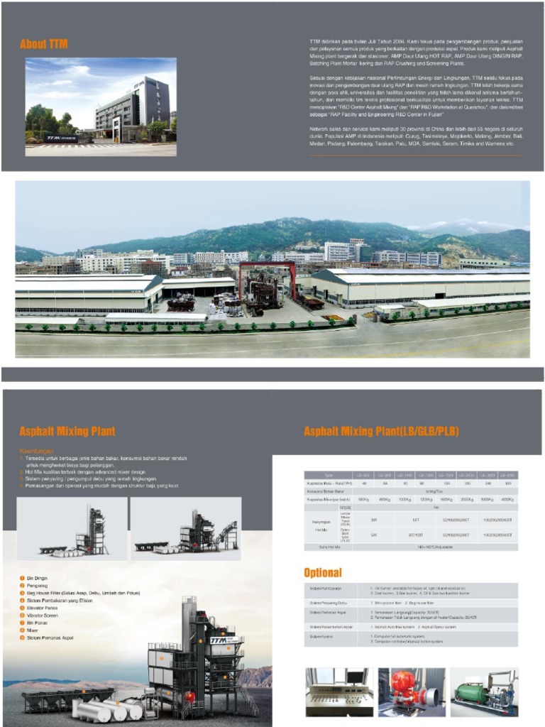Spesifikasi Asphalt Mixing Plant (AMP) | PDF