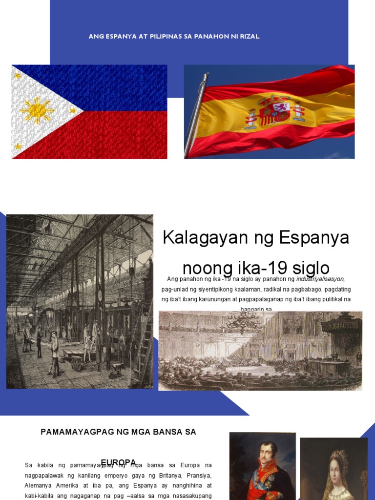 Espanya at Pilipinas Sa Panahon Ni Rizal | PDF