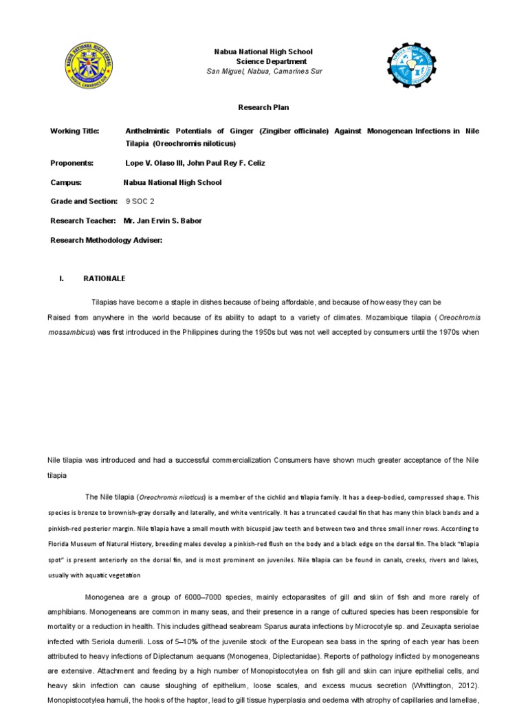 Anthelmintic Potentials of Ginger (Zingiber Officinale) Against ...