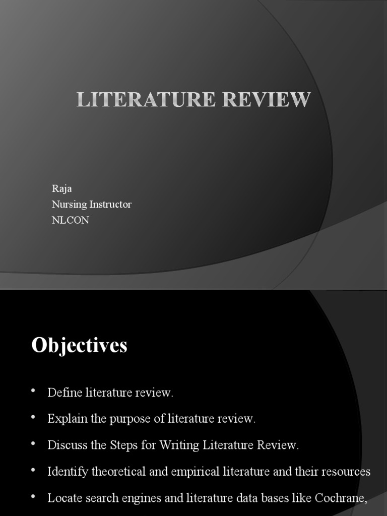 Steps for Writing a Literature Review | PDF | Primary Sources | Theory
