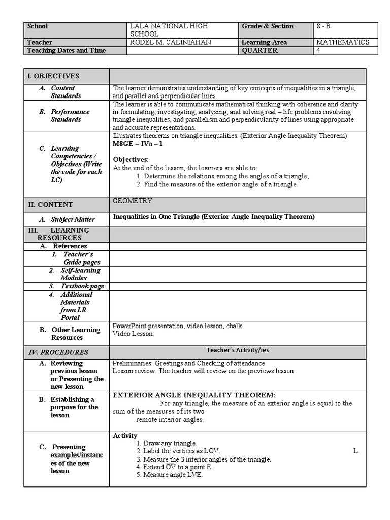 DLP Math - q4 - w4 | PDF