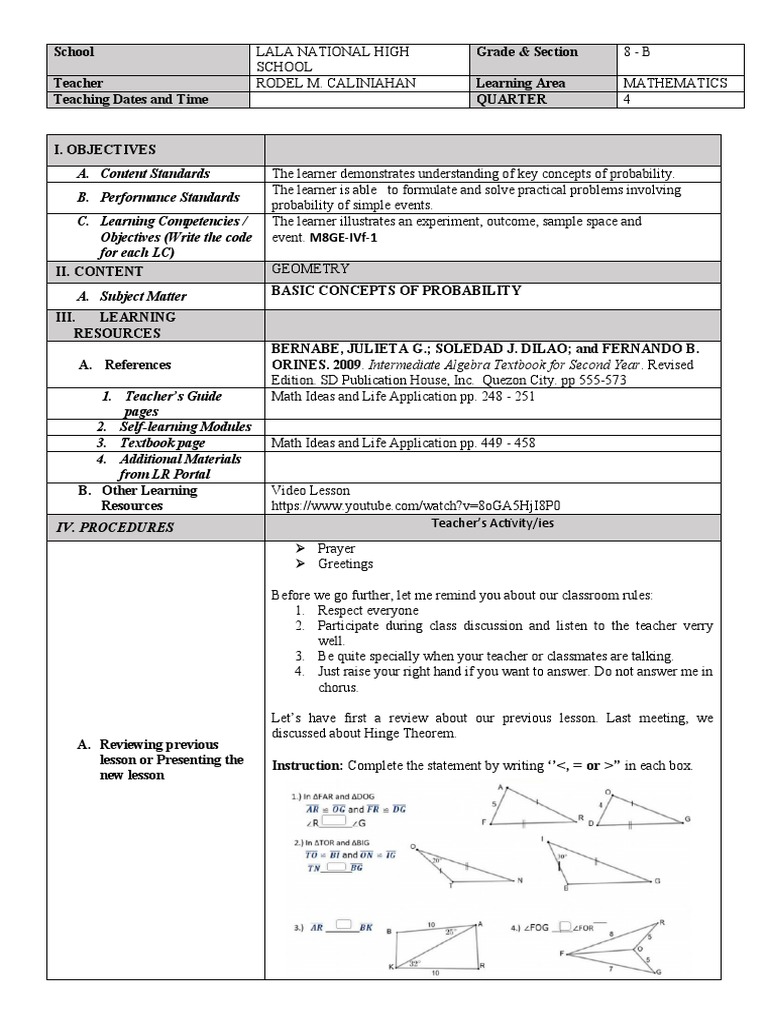 DLP F2F - 2ndCOT | PDF | Probability | Cognition