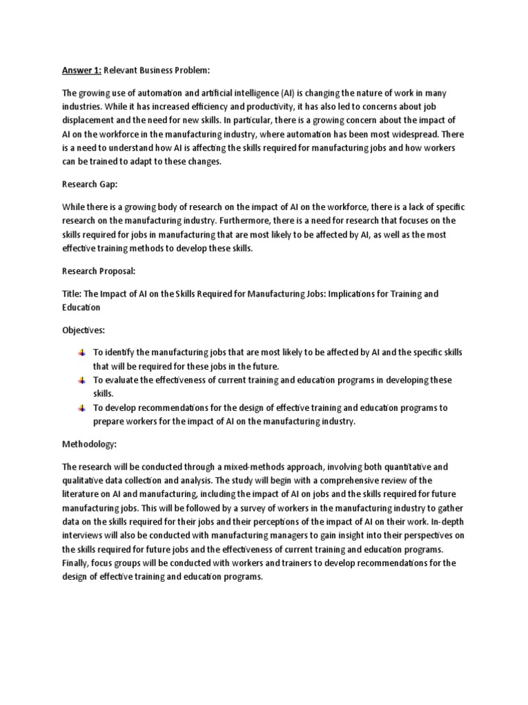 Research Methodology | PDF | Artificial Intelligence | Intelligence (AI ...