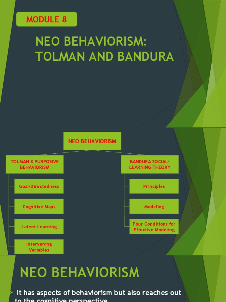 Neo Behaviorism | PDF | Behaviorism | Learning