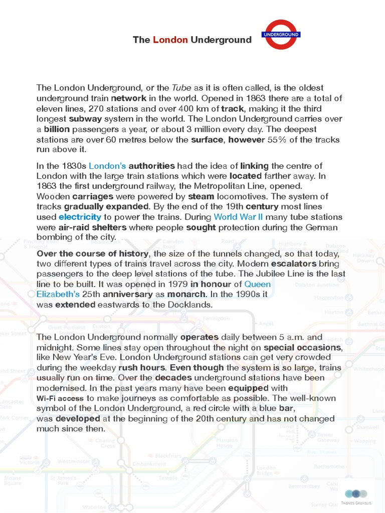 The London Underground PDF | PDF | Train | Rapid Transit