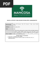 MANCOSA Online Summative Assessment Guide | PDF