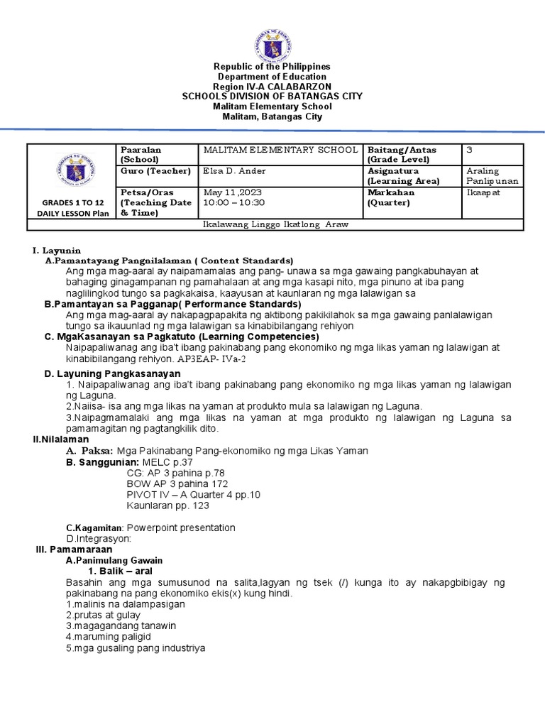 DLP-AP-Q4 Week-2 Day 3 | PDF