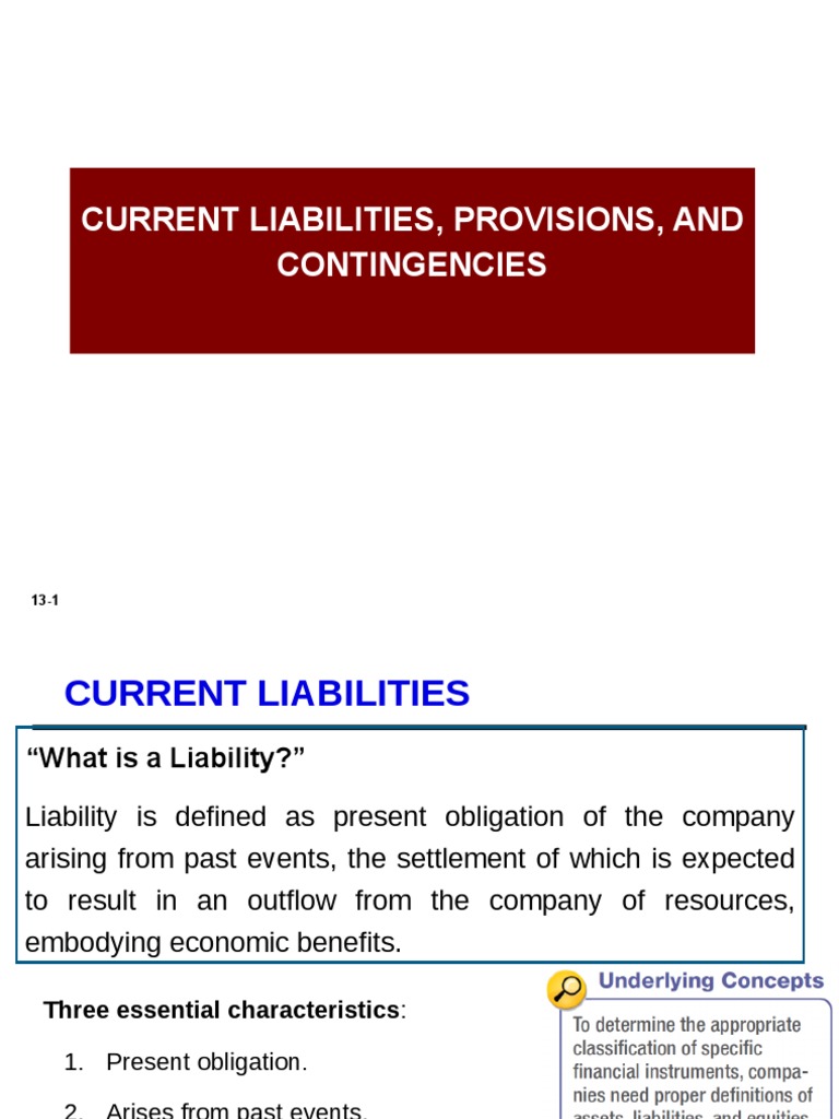 Understanding Current Liabilities and Provisions | PDF | Payroll Tax ...