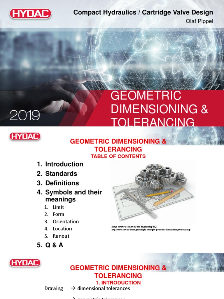 Week 7 Geometric Dimenisoning and Tolerancing by Olaf Pippel of HYDAC | Download Free PDF ...
