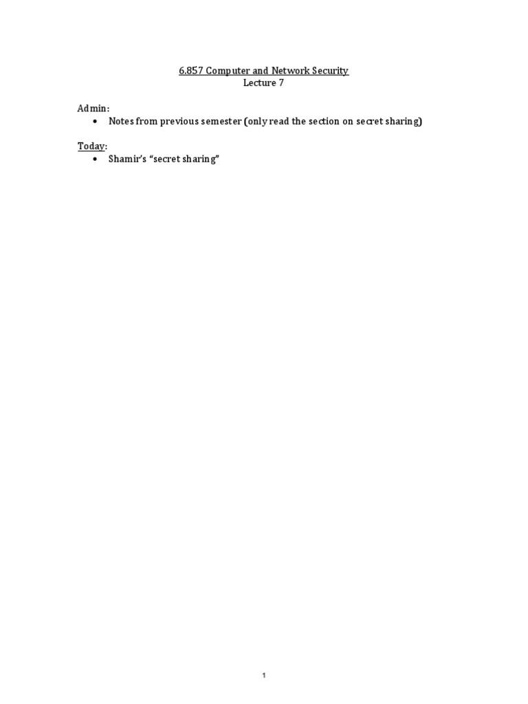 MIT6 857S14 Lec07 PDF | PDF