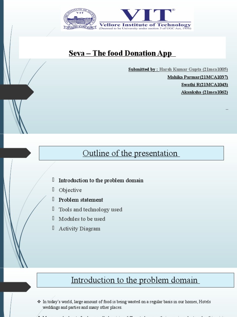Food Donation App Overview Pdf User Computing Android