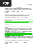 Technical Drawing Grade 8 1 | PDF | Drawing | Geometry