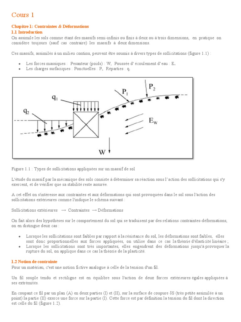 Mécanique Des Sols 2 COUR N°01 | PDF | Mécanique | Science des matériaux