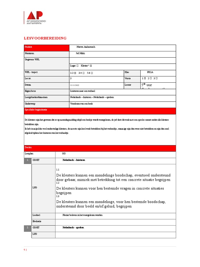 Lesvoorbereiding Boek Riki | PDF