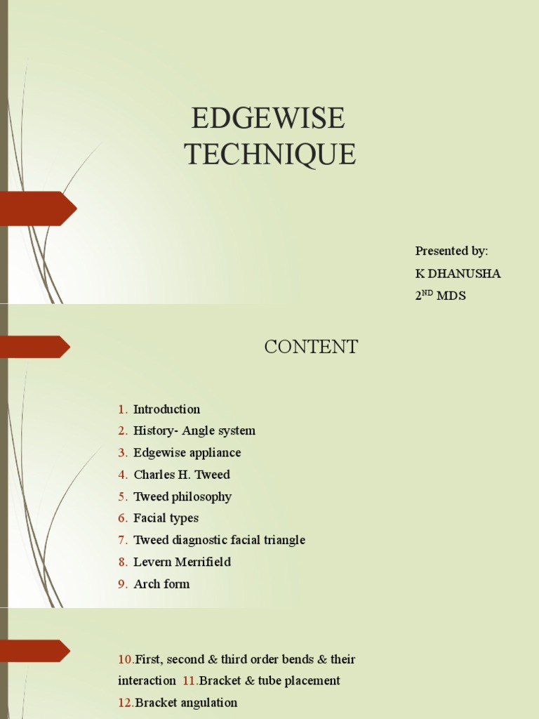 Edgewise | PDF | Dental Anatomy | Dentistry