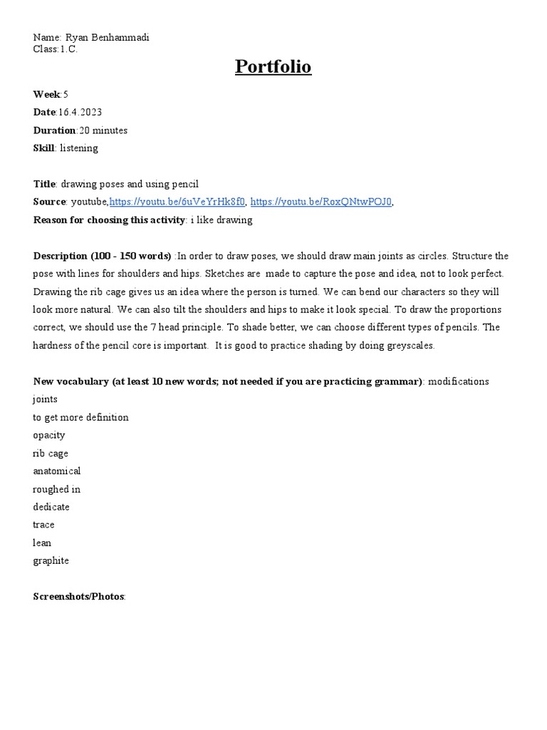 Portfolio Template | PDF