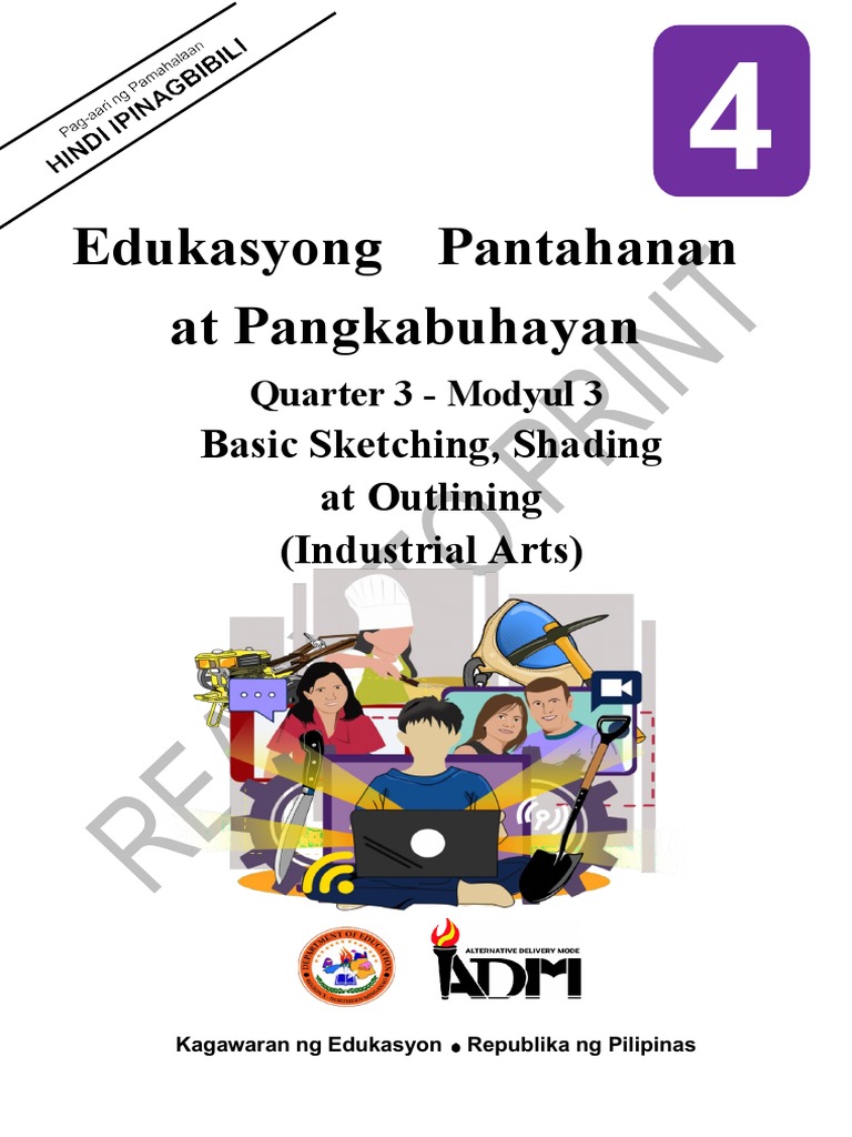 EPP4 Q3 Mod3 BasicSketchingOutliningAndShading v5 PDF | PDF