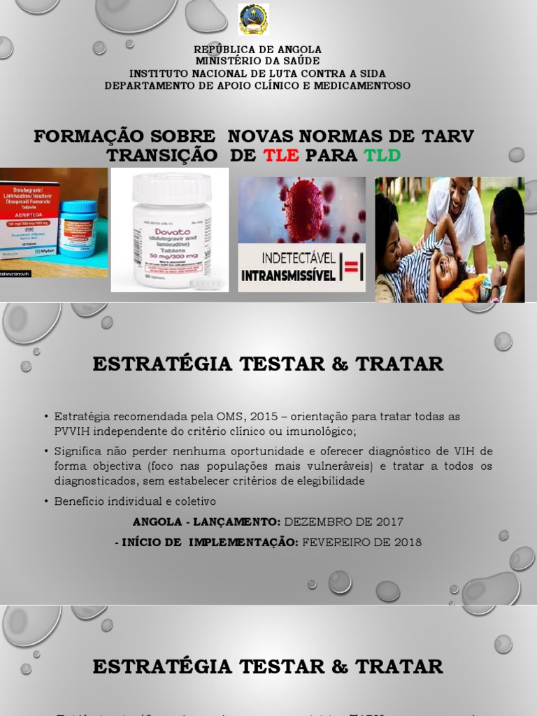 Introdução de DTG Nas Normas de TARV | PDF | Gestão do HIV/Aids | HIV/AIDS
