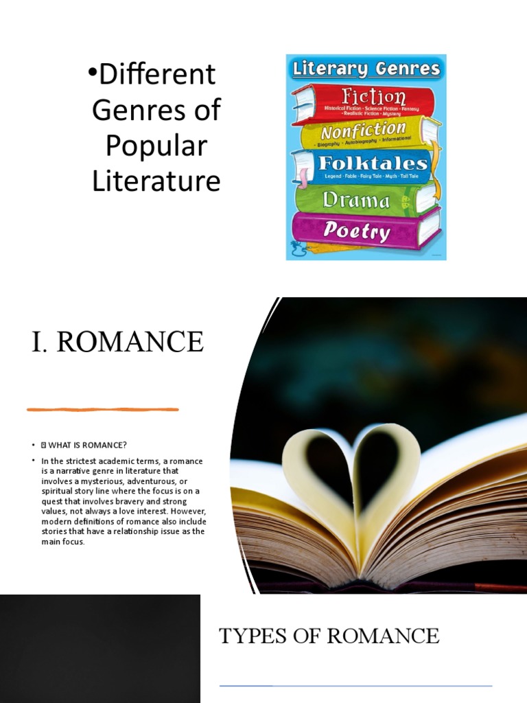 Exploring Popular Literature Genres | PDF | Romance Novels | Science ...