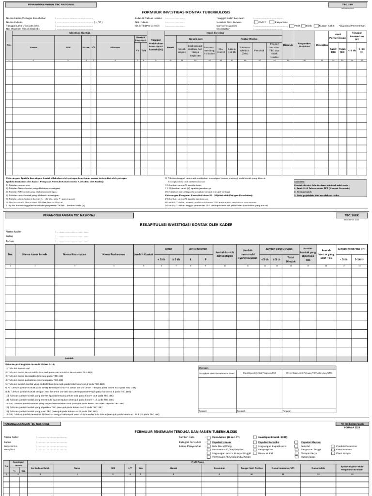 Formulir TB 2023 PDF | PDF