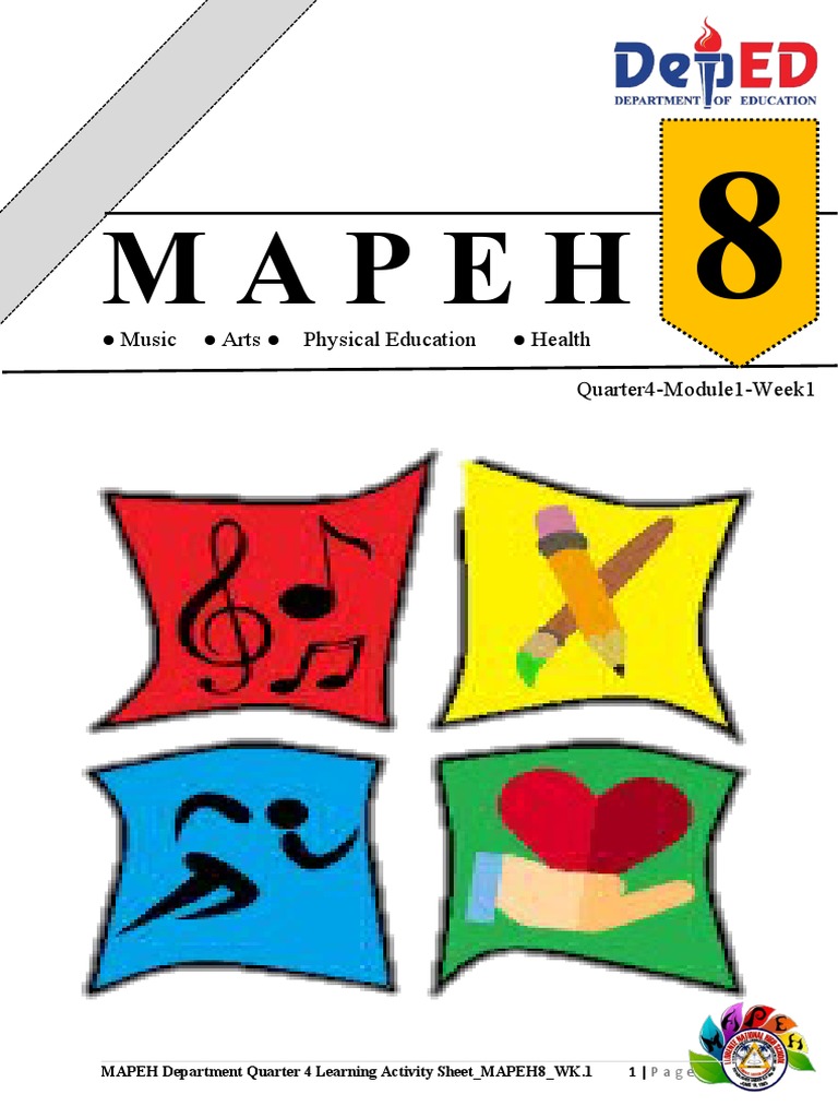 Q4 MAPEH8 MODULE1 WK1 Music Arts | PDF | Performing Arts | Entertainment Q4 MAPEH8 MODULE1 WK1 Music Arts | PDF | Performing Arts | Entertainment