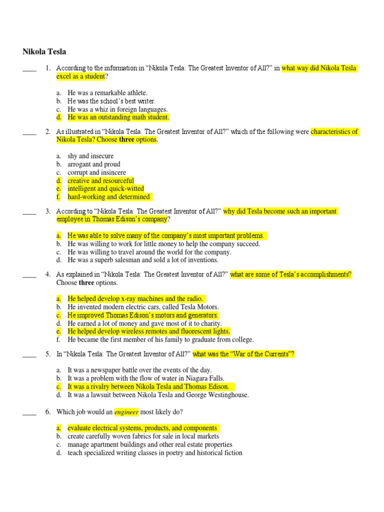 Nikola Tesla PDF | PDF | Nikola Tesla | Thomas Edison