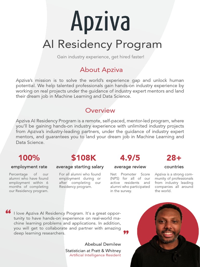 AI Residency Flyer | PDF | Artificial Intelligence | Intelligence (AI ...