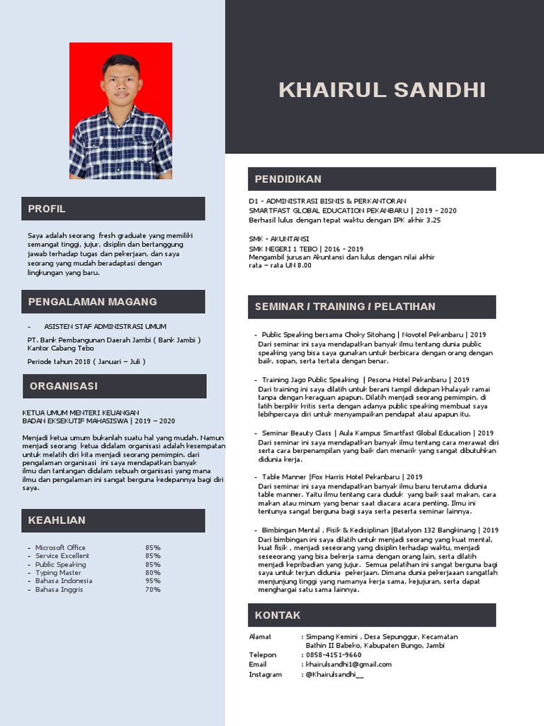 CV Khairul Sandhi | PDF