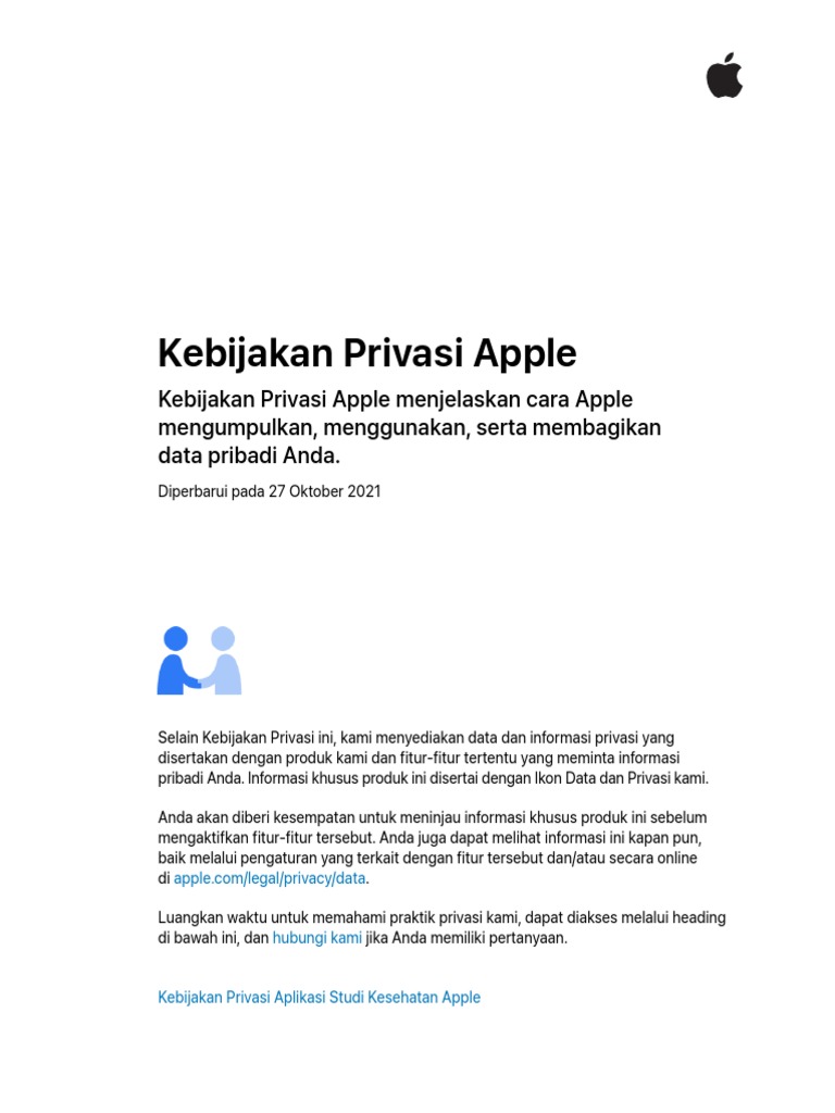 Kebijakan Privasi Apple | PDF | Karier & Perkembangan