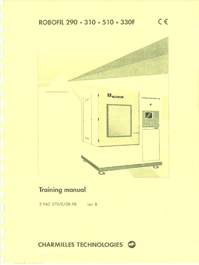 Training Manual Robofil 290 .310.510 (1) .330F | PDF
